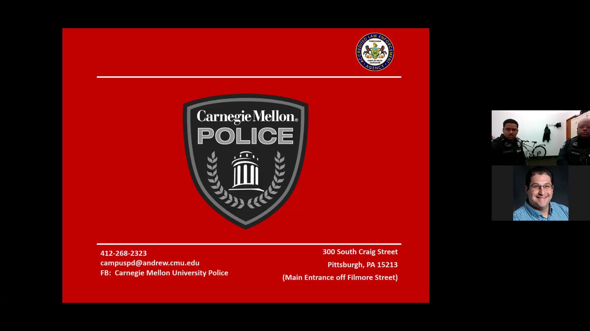 CMU Police Orientation Safety